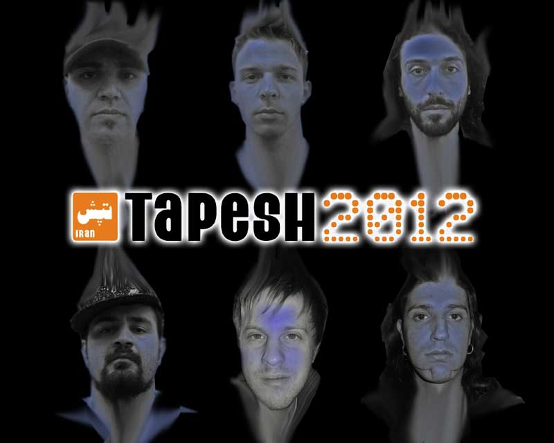 Die persische Rap-Band „Tapesh 2012“spielt auf der Kundgebung ...